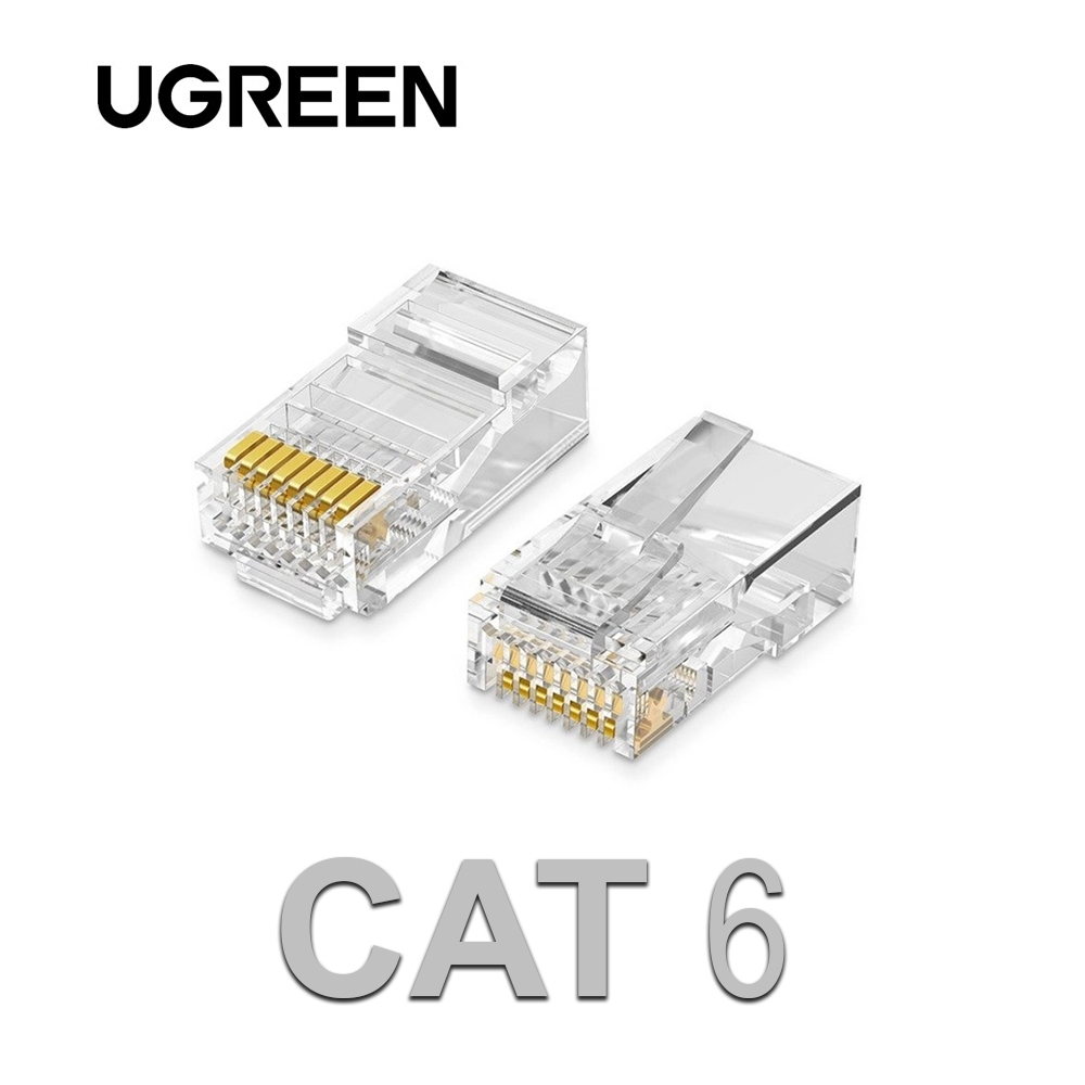 UGREEN LAN HEAD NETWORK RJ45 Cat5E / Cat5 / Cat6 Connector Modular Head ...
