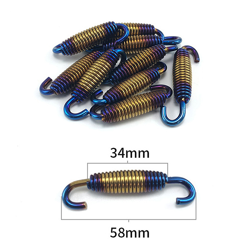 Universal Motorcycle Exhaust Spring Hooks Stainless Steel Exhaust Front ...