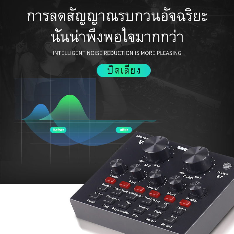 ไมค์ไลฟ์สด,ไมค์อัดเสียง,ไมโครโฟนไลฟ์สด,ซาวด์การ์ด,ไมค์คอนแดนเซอ,ไมค์ ...