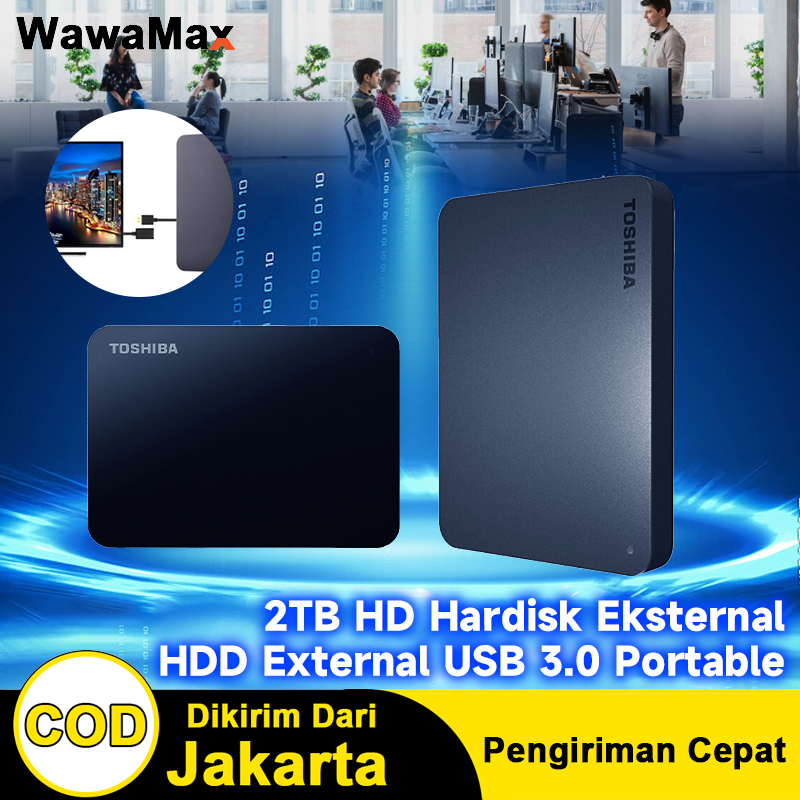 Toshiba Canvio Basic 1TB/2TB HD Hardisk Eksternal / HDD External USB 3.0 Portable | Lazada Indonesia