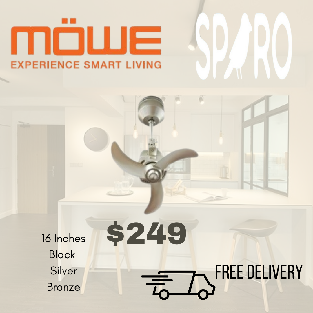MOWE Smart corner fan MW930F Singapore warranty wall fan | Lazada Singapore