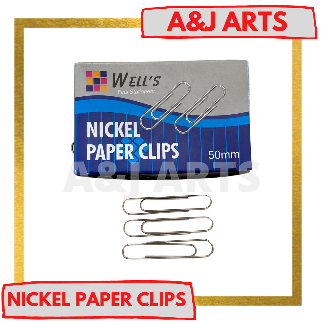 Well's Paper Clips Nickel Big 50mm Nickel Paper Clips | Lazada PH