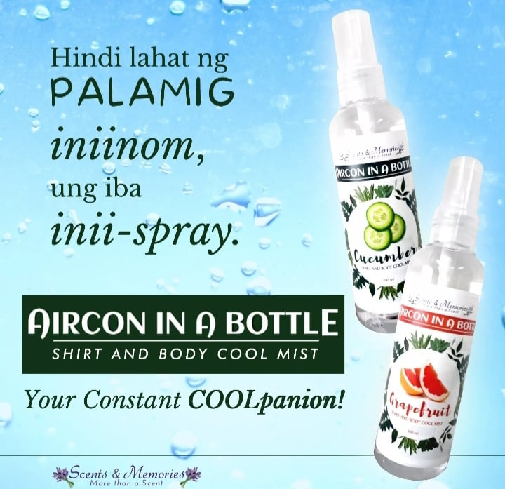 Aircon in a Bottle Shirt & Body Cooling Spray 50ml, 60ml, and 100ml ...