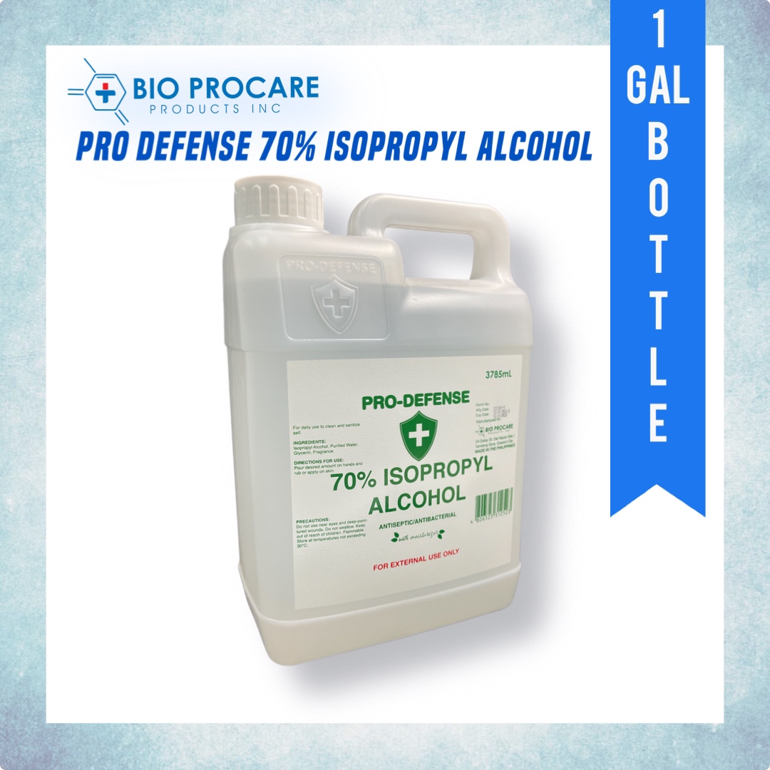 Pro-Defense 70% Isopropyl Alcohol (3875ml) Square 1Gal | Lazada PH