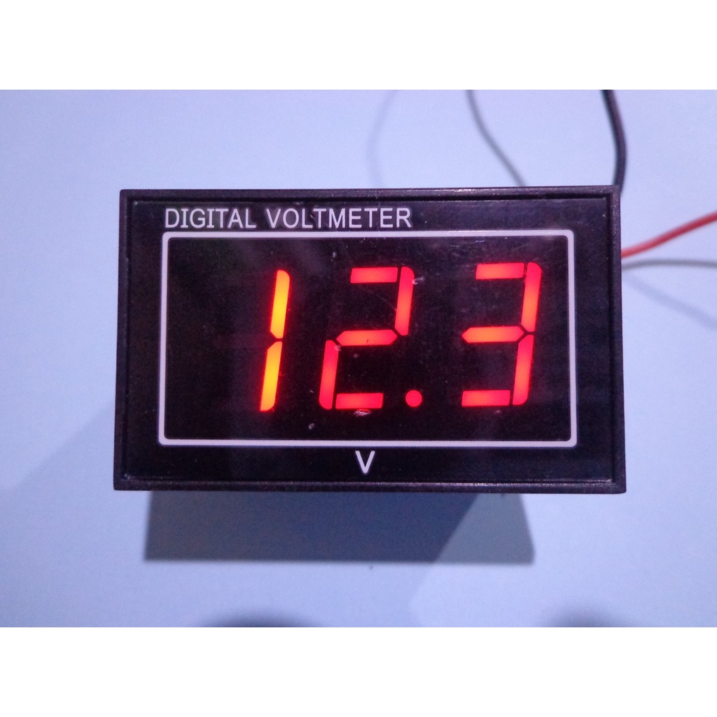 Led Digital Voltmeter Gauge Big Display Dc Volt Meter 5V To 120V For ...