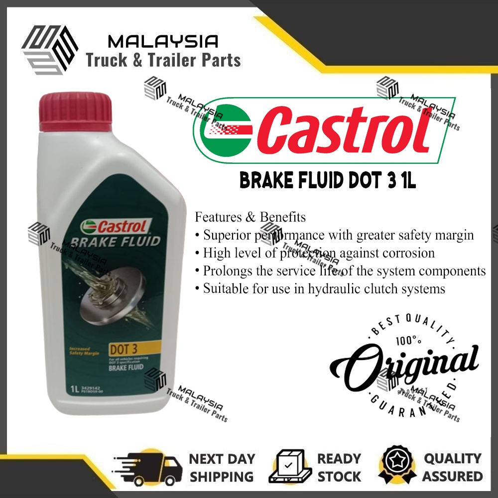 Castrol Brake Fluid DOT 3 (1L) Minyak Brek (NEW PACKAGING) | Lazada