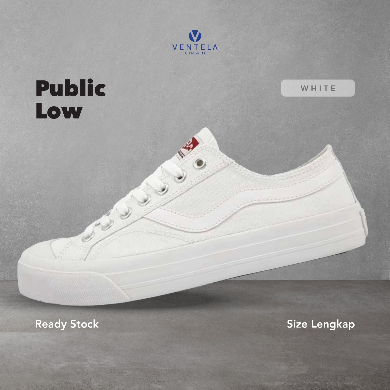 Ventela Public Low White | Lazada Indonesia