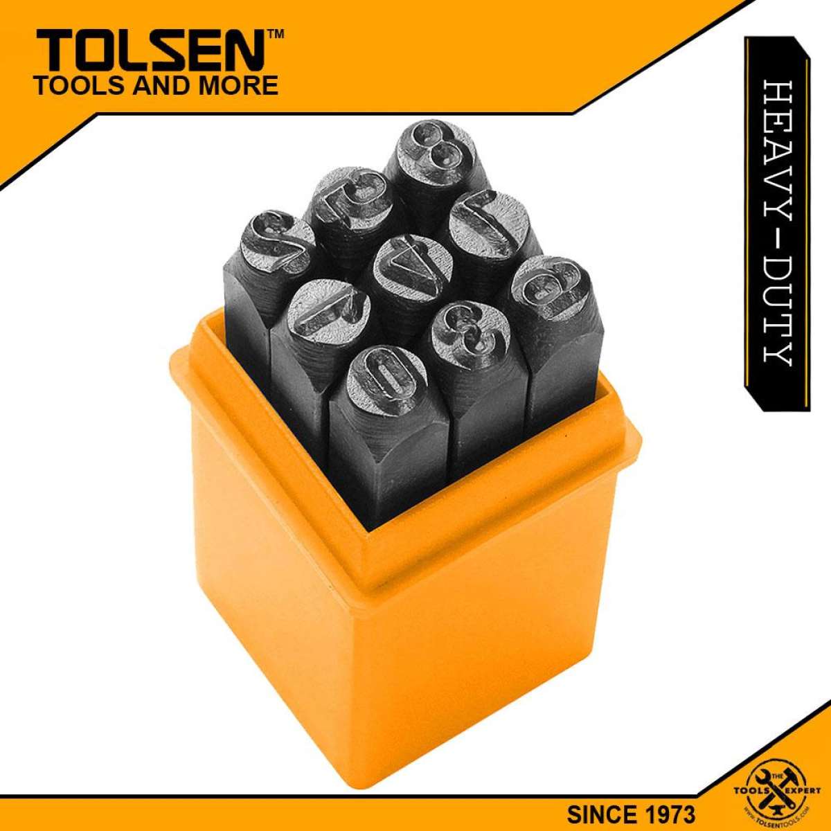 TOLSEN 6mm Steel Number Punch ( 9Pcs ) Stamp Set Model: 25097 | Daraz ...