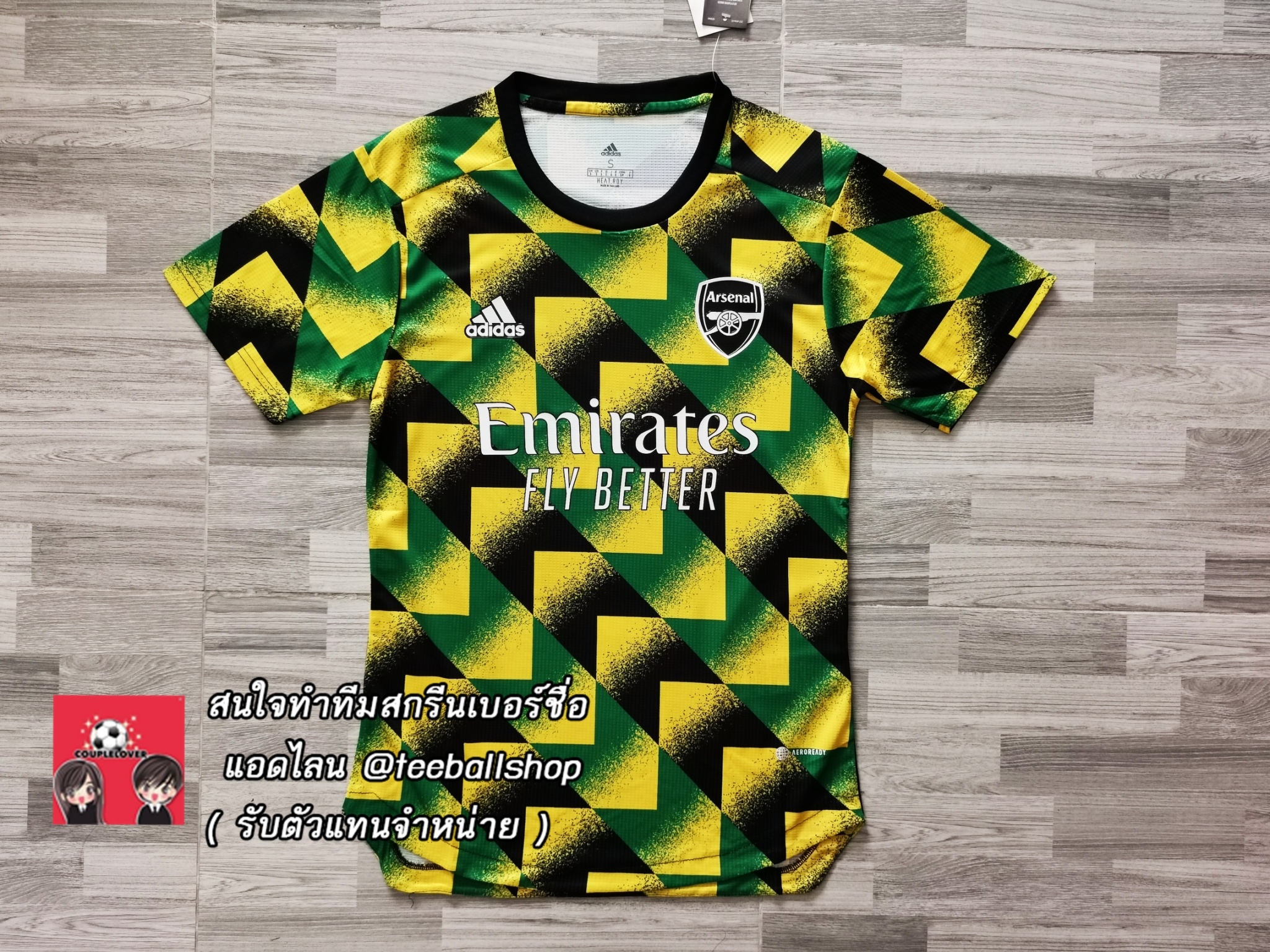 เสื้อฟุตบอล อาเซน่อล ชุดเติส เกรดแฟนบอล ปี 2022/23 Arsenal Third Jersey ...