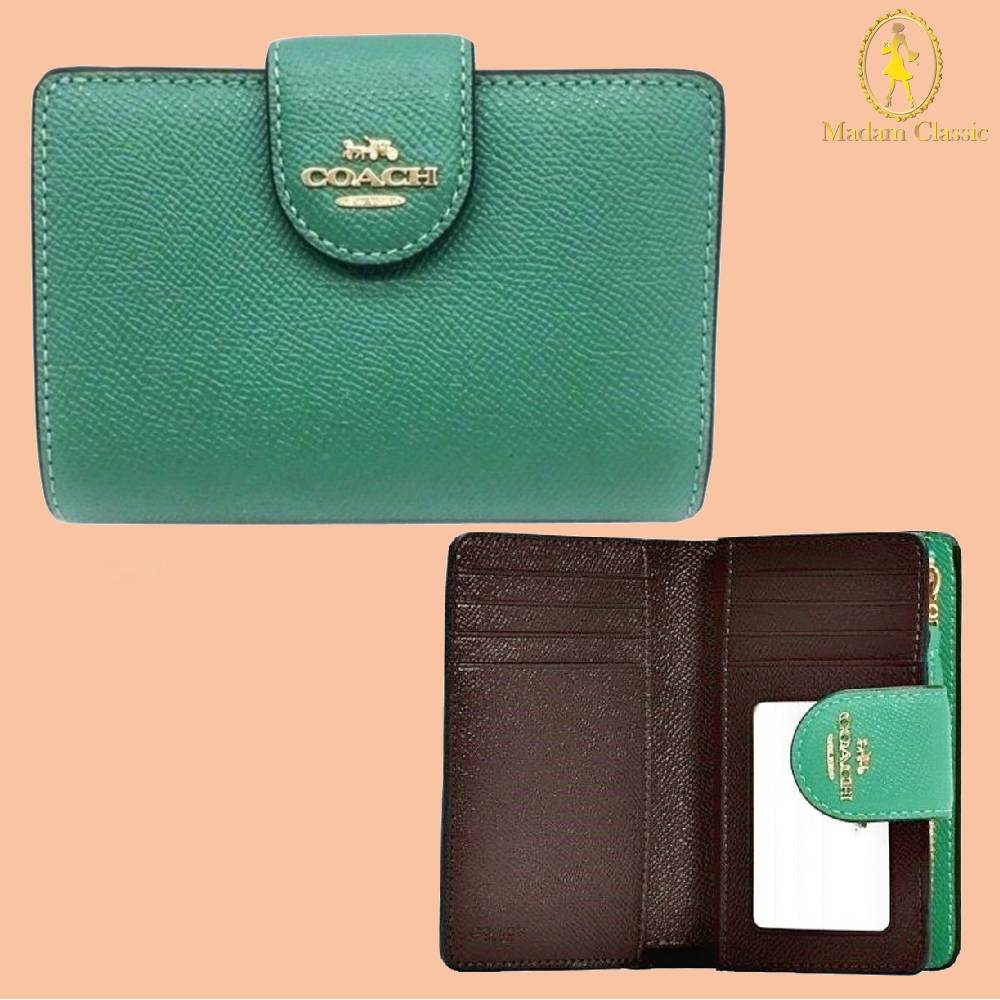 กระเป๋าสตางค์ COACH 6390 MEDIUM CORNER ZIP WALLET (IMGRN) - madam999 ...