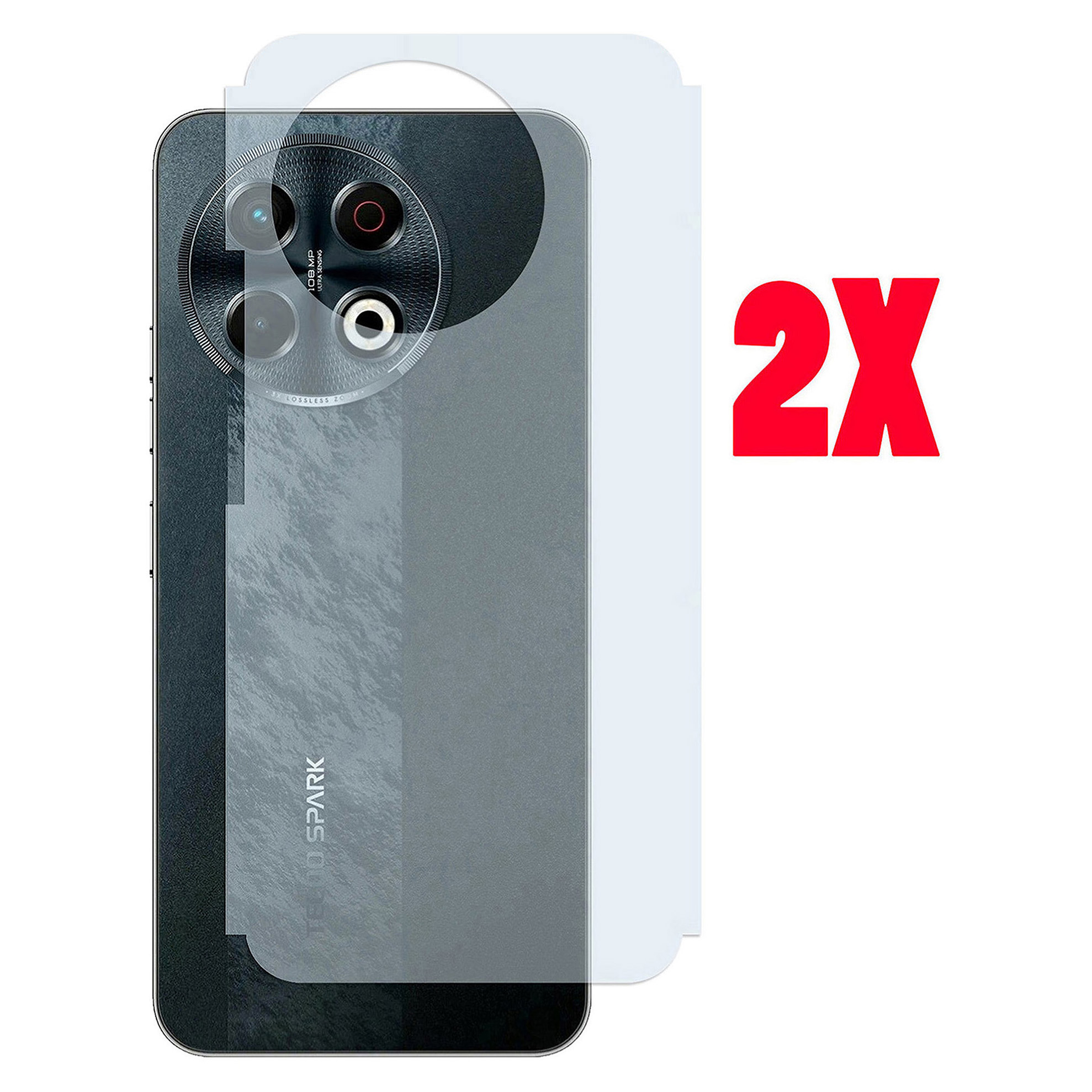 Tecno Spark 30 Pro Back Matte Protector Soft Skin Sheet Soft Film ...