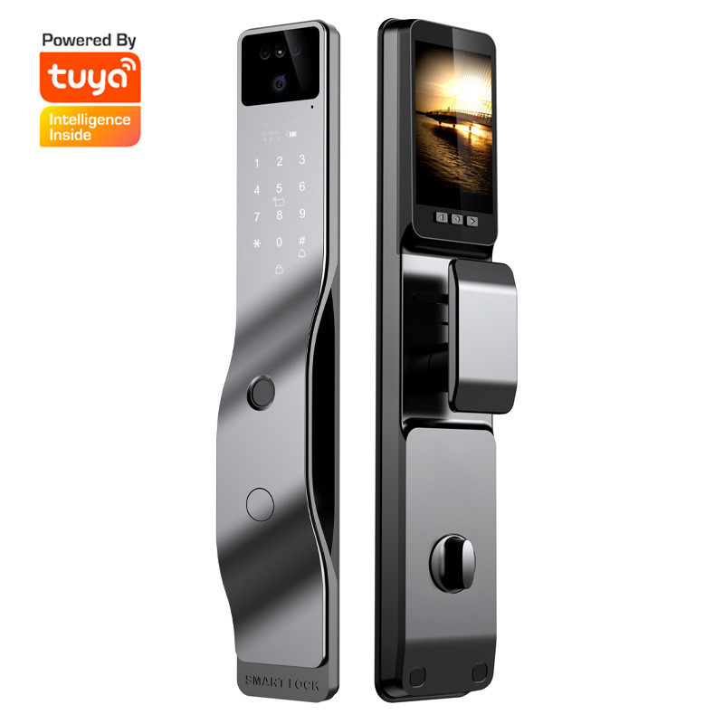 Tuya digital lock Smart Lock V5 Max Palm Vein Recognition Built-in Door ...