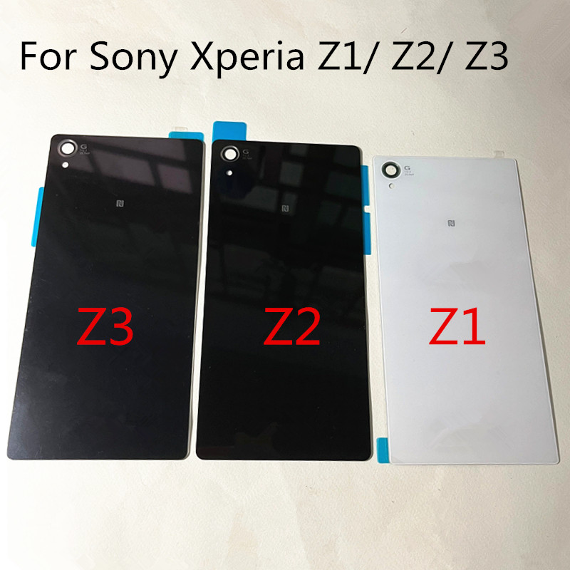 For Xperia Z1 Z2 Z3 Rear Door Back Housing Glass Replacement Cover Case ...