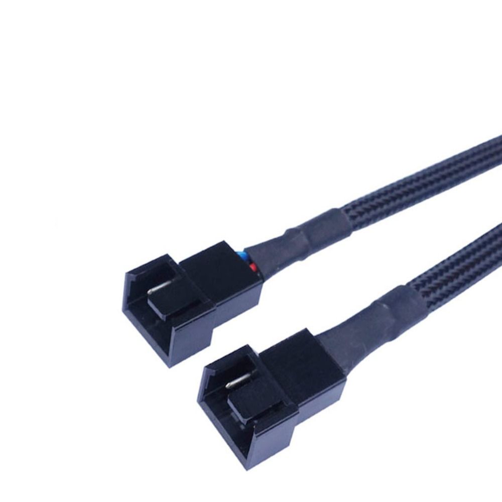 CPU Fan Wire Male To Female 4 Pin Pwm Fan Cable Black Sleeved Braided ...