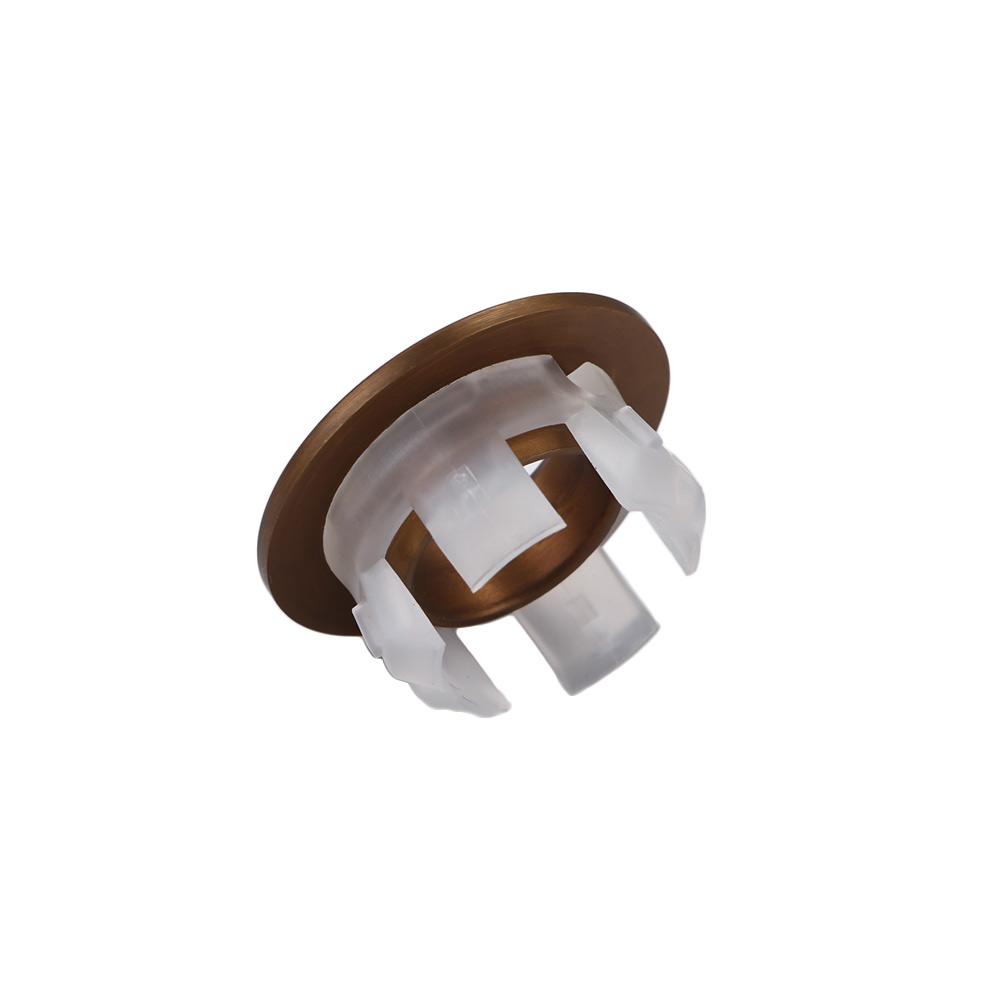 Plastic Basin Faucet Sink Overflow Cover Hole Cap Insert Chrome Ring ...