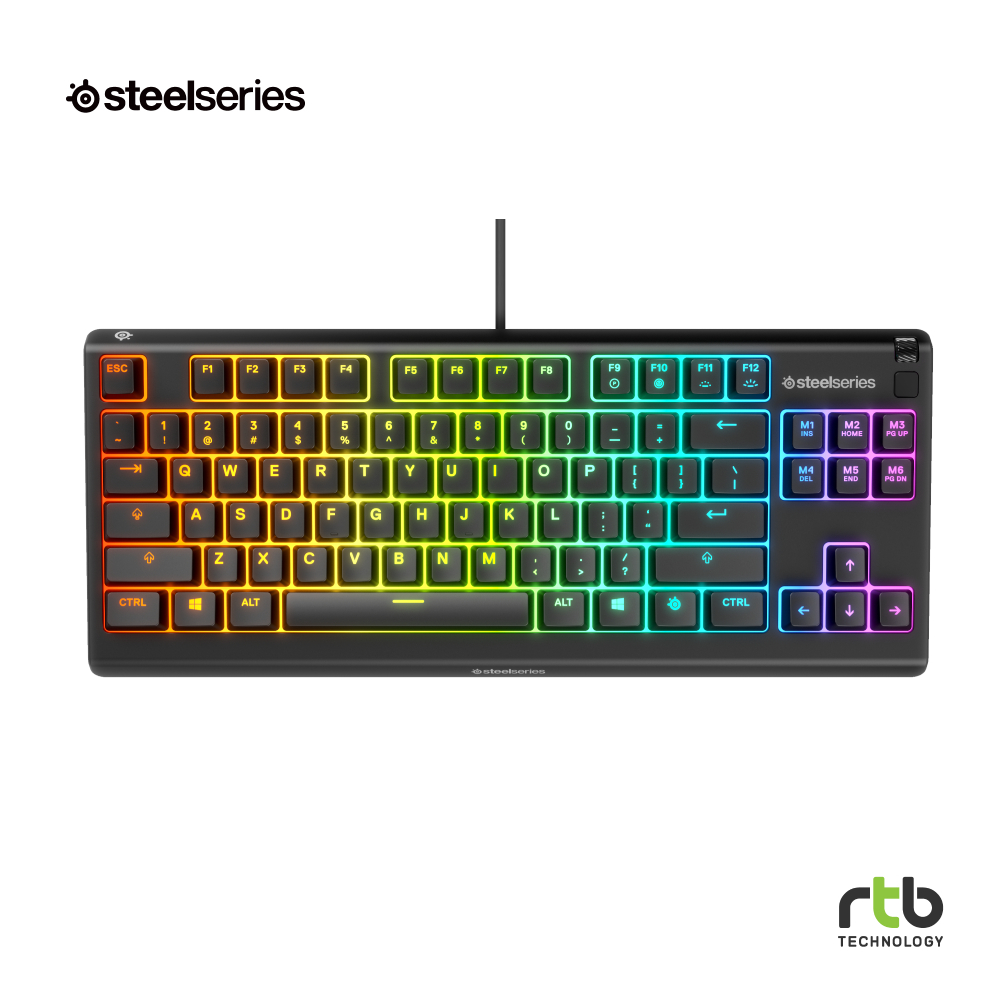 SteelSeries คีบอร์ดเกมมิ่ง RGB รุ่น Apex 3 TKL - RTB - ThaiPick