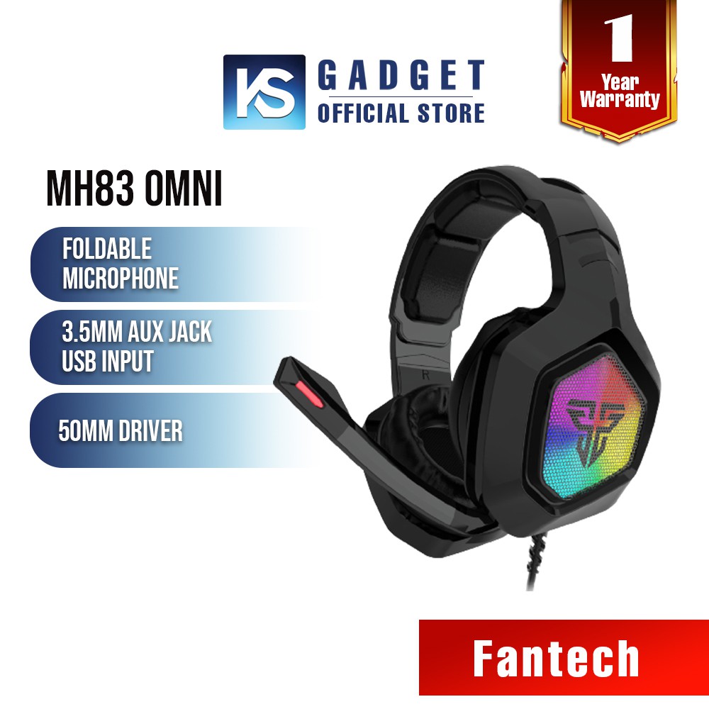 Fantech MH83 OMNI Mobile Gaming Headset Digital Sound Wired Headphone ...