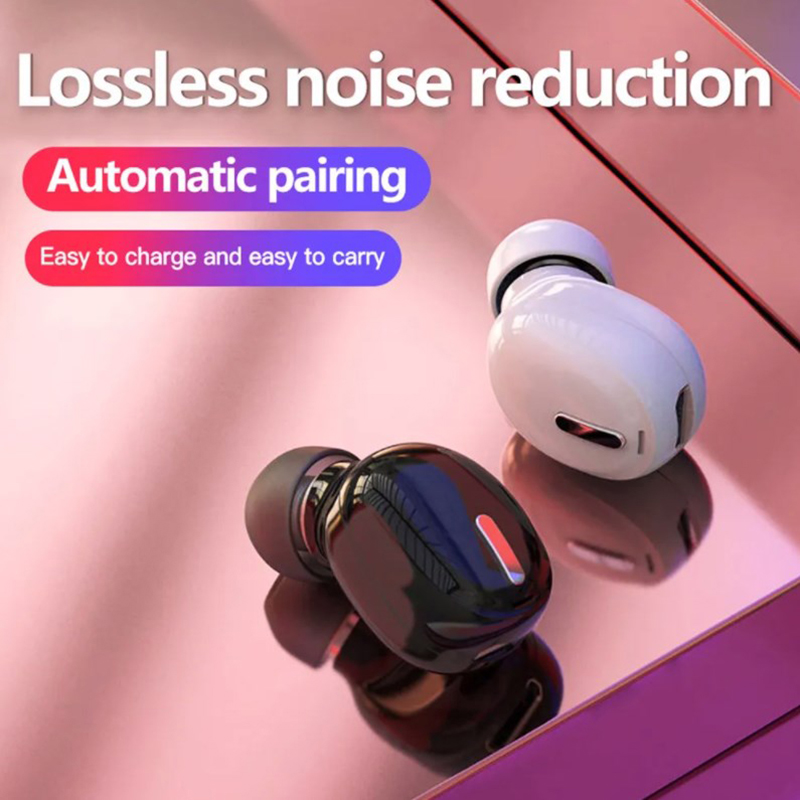 Mini Wireless 5.0 Earphone In Ear Sport With Mic Handsfree Headset For ...