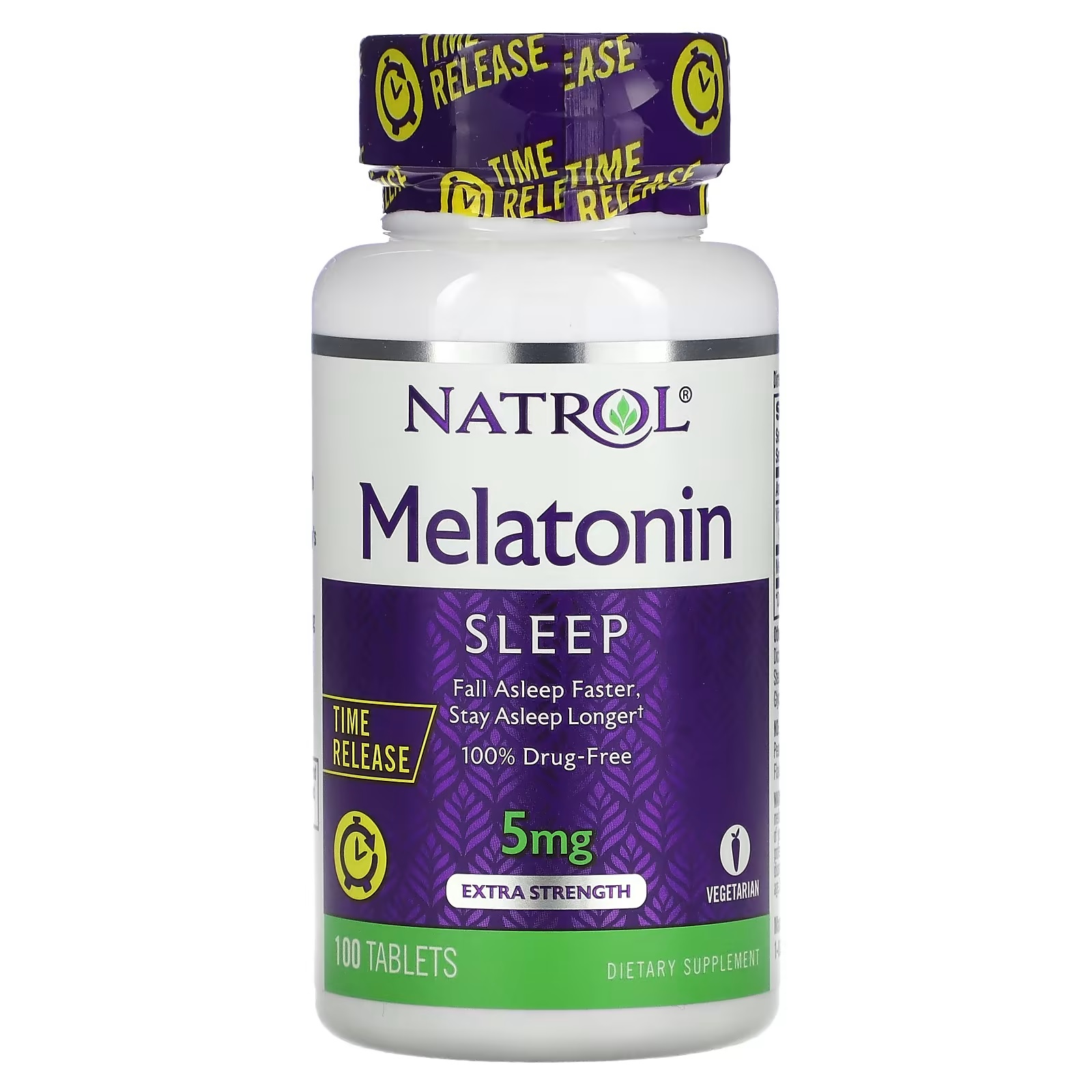 Natrol Melatonin Advanced Sleep Tabs with Vitamin B6 10mg 100 Count ...