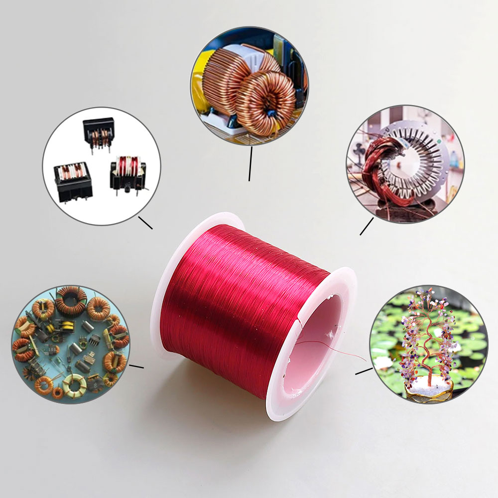 Silicone 0.1mm -1.0mm Copper Lacquer Wire Bead String Cable Copper Wire ...