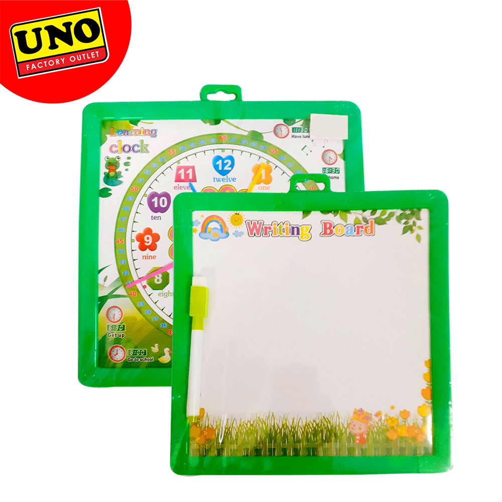 UNO WRITING WHITEBOARD WITH CLOCK (ASSORTED COLORS) | Lazada PH
