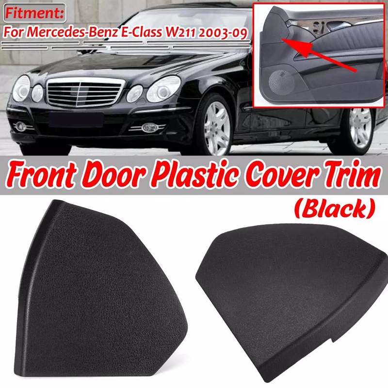 Black W211 Car Front Door Plastic Cover Trim Shell for Mercedes Benz E ...