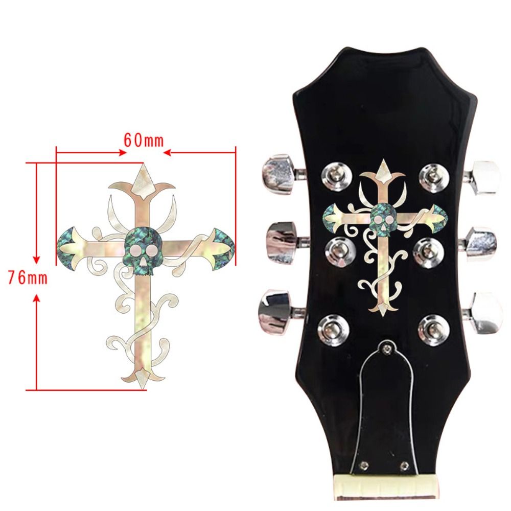 Fret Markers Decal Sticker Novelty Guitar Head Sticker DIY PVC Guitar ...