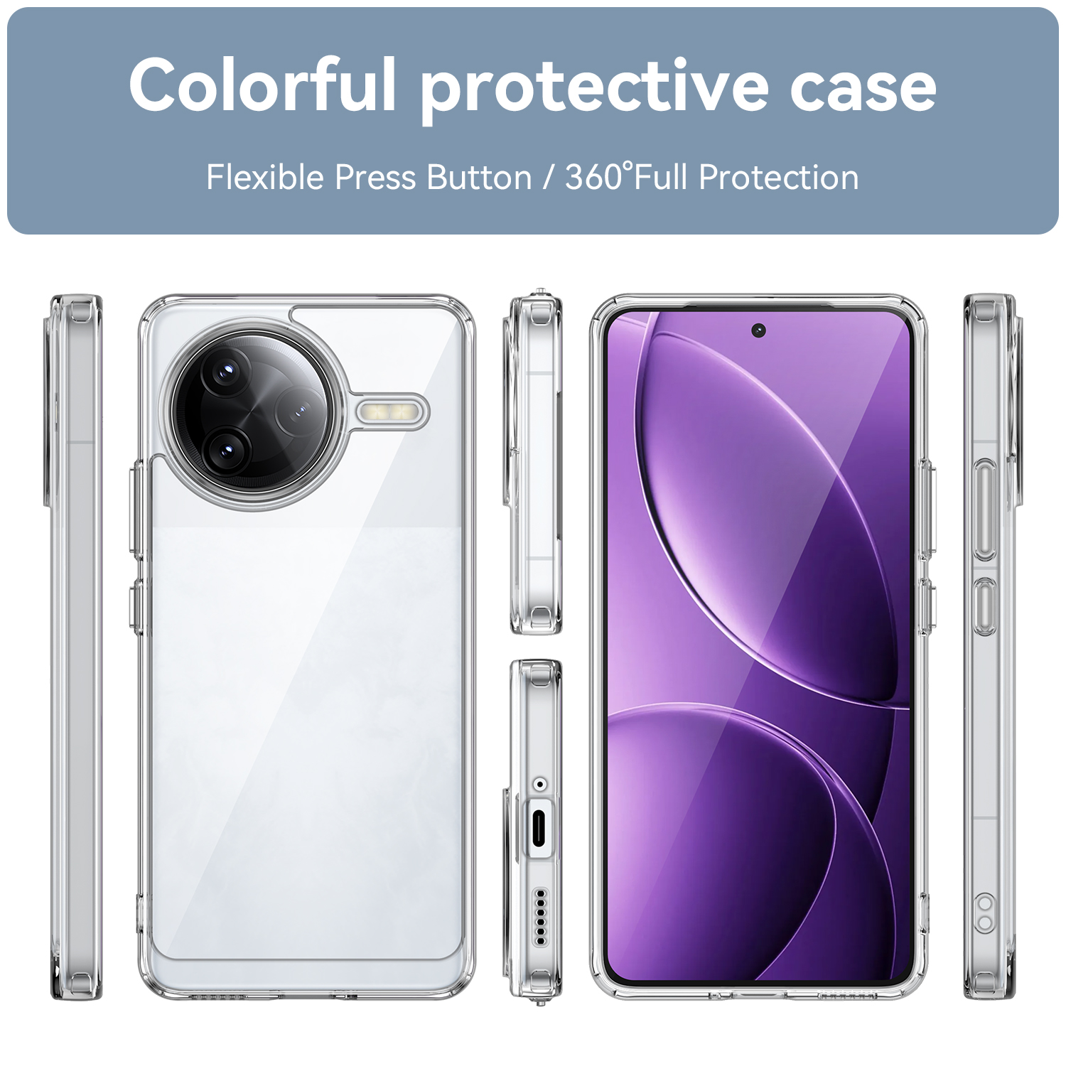 Xiaomi Poco F7 Ultra Case, Clear Designed Shockproof Phone Case, Bumper ...