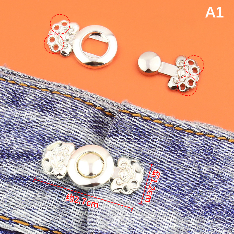 Jeans Waist Buckle Waist Closing Tighten Waist Button Detachable Metal ...