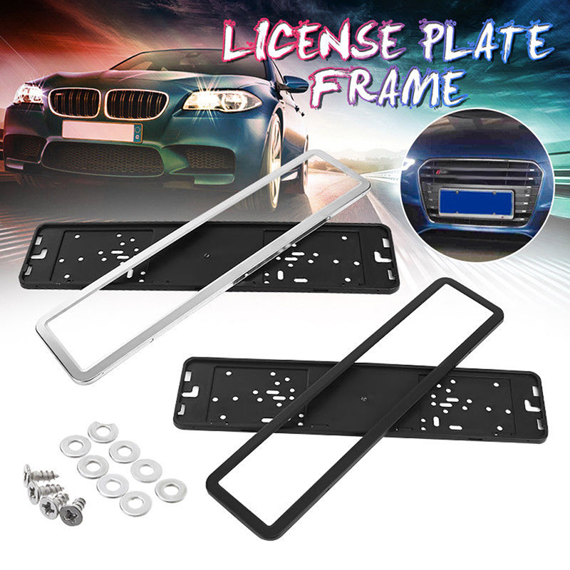 European Euro UK EU German Russian License Plate Holder Frame Car ...