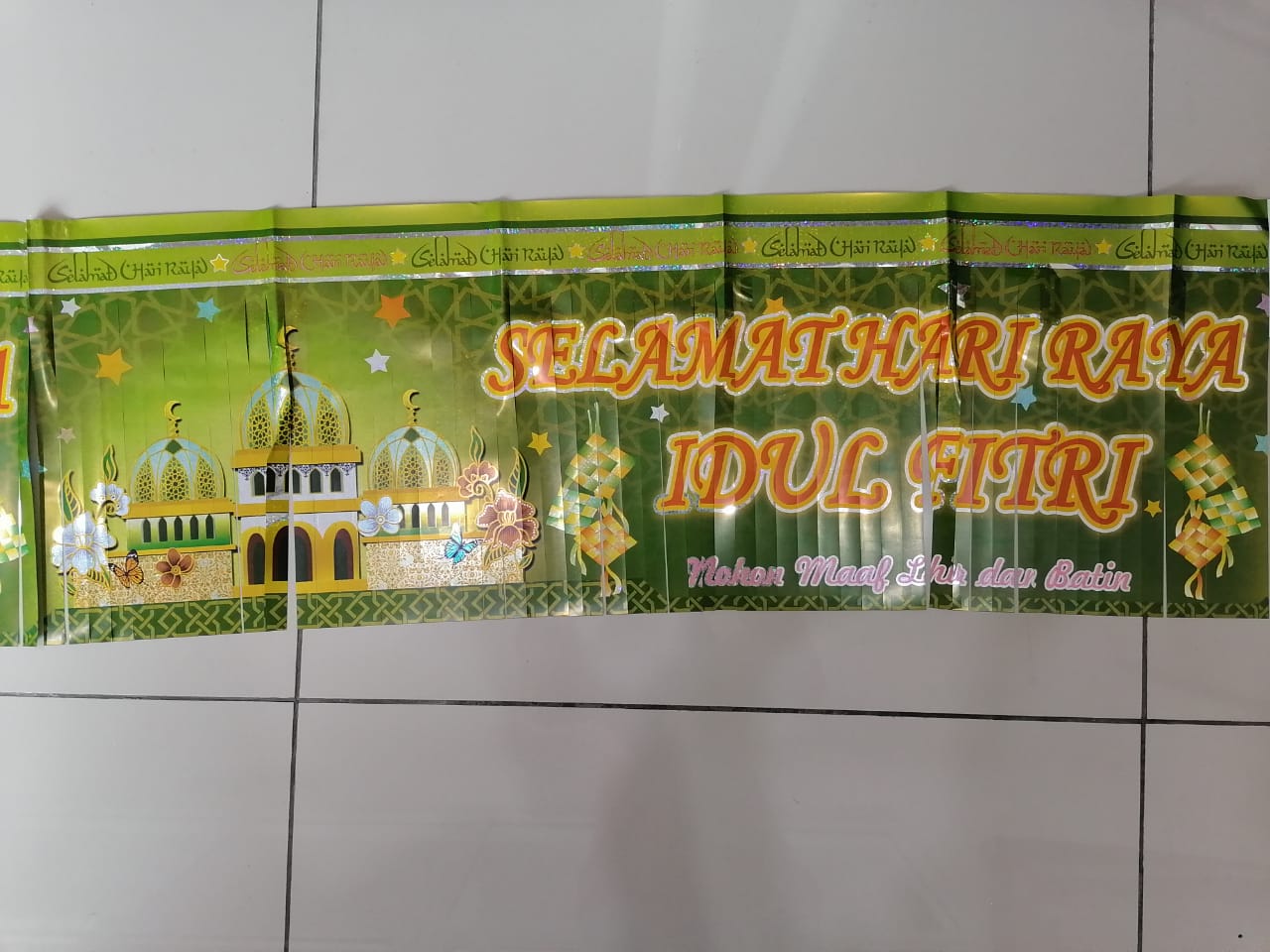 HOORAY! RAYA BANNER HIASAN GANTUNG RAYA PELITA MASJID SELAMAT HARI RAYA ...