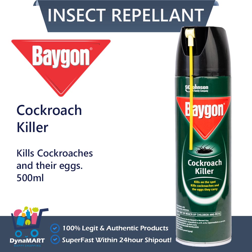 Baygon Cockroach Killer 500ml (430g) Baygon Spray Baygon Insect Killer ...