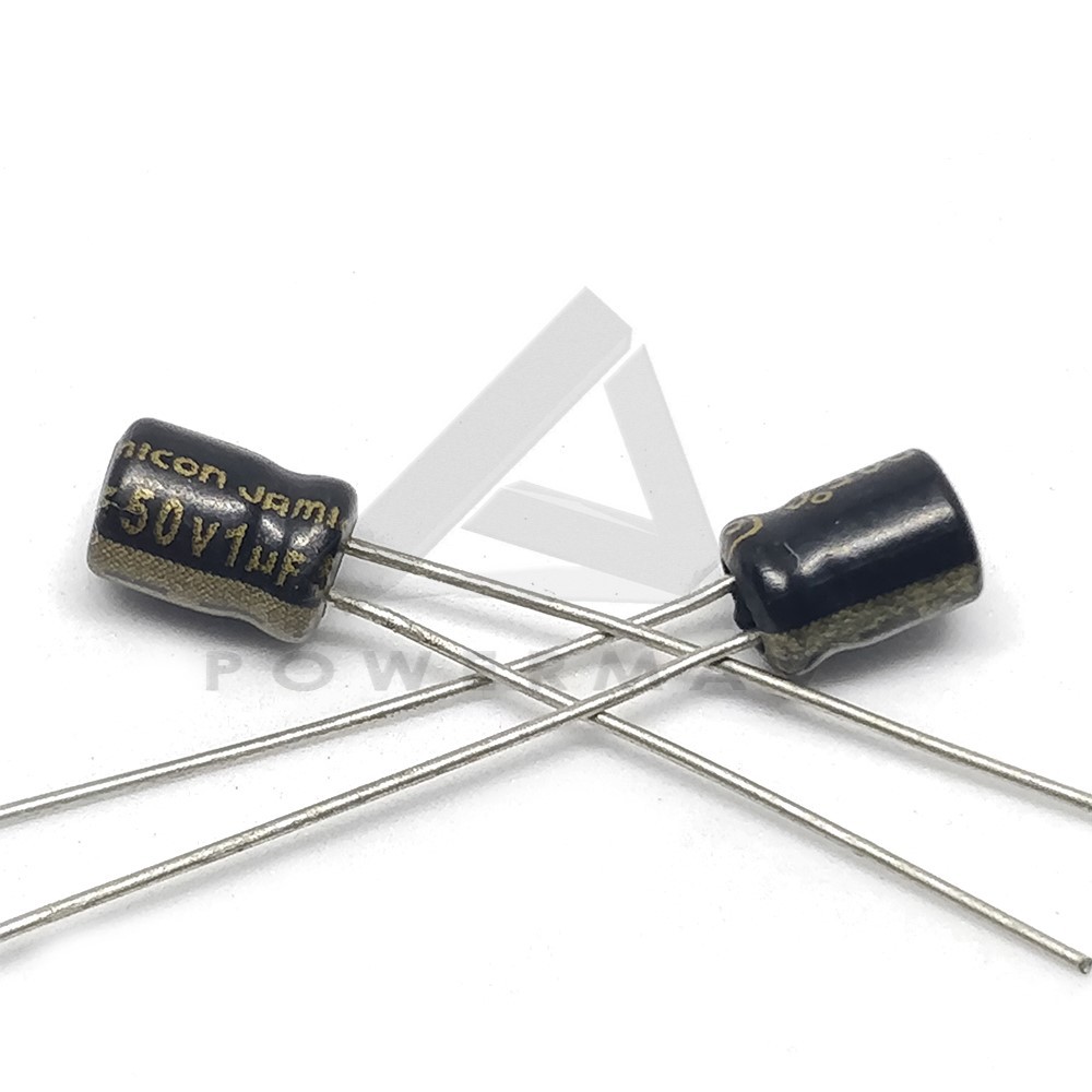2pcs 1uf 50v capacitor New Aluminum Electrolytic Capacitors Radial 105 ...