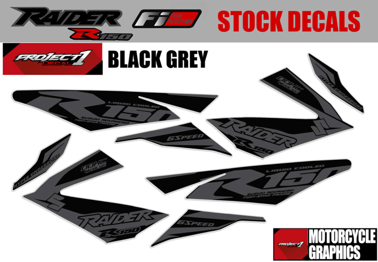 SUZUKI RAIDER R150 FI STOCK DECALS LAMINATED STICKER | Lazada PH