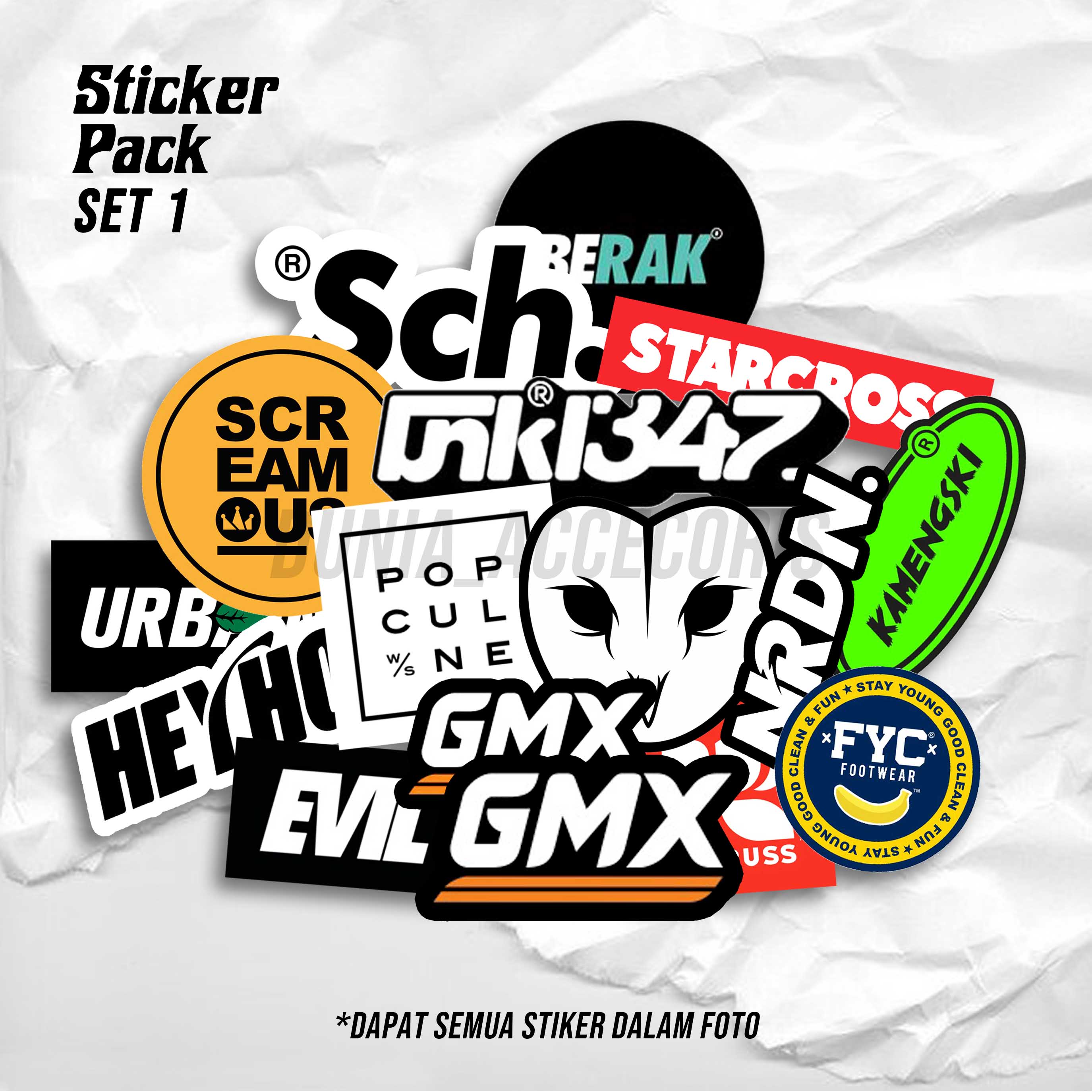 STIKER DISTRO PACK / STIKER PACK DISTRO / STICKER PACK DISTRO ISI 15 ...