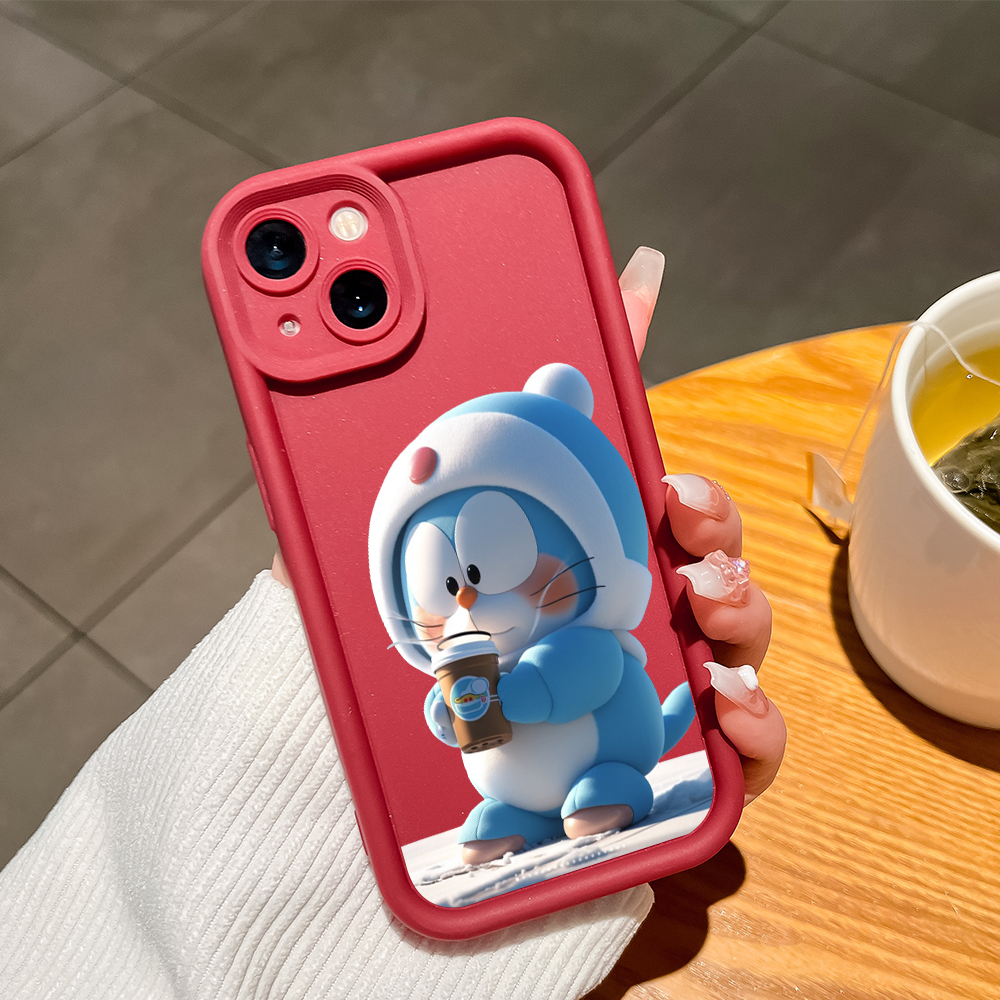 ZCSIBORUI for Samsung A05 Back Cover Cartoon Cute Doraemon Snow Pattern ...