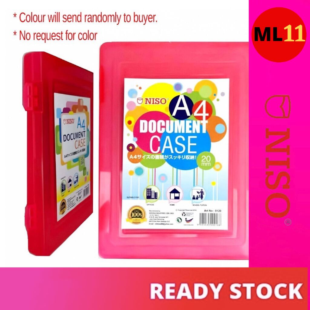 NISO A4 Size Document File Case (20mm / 35mm) | Lazada