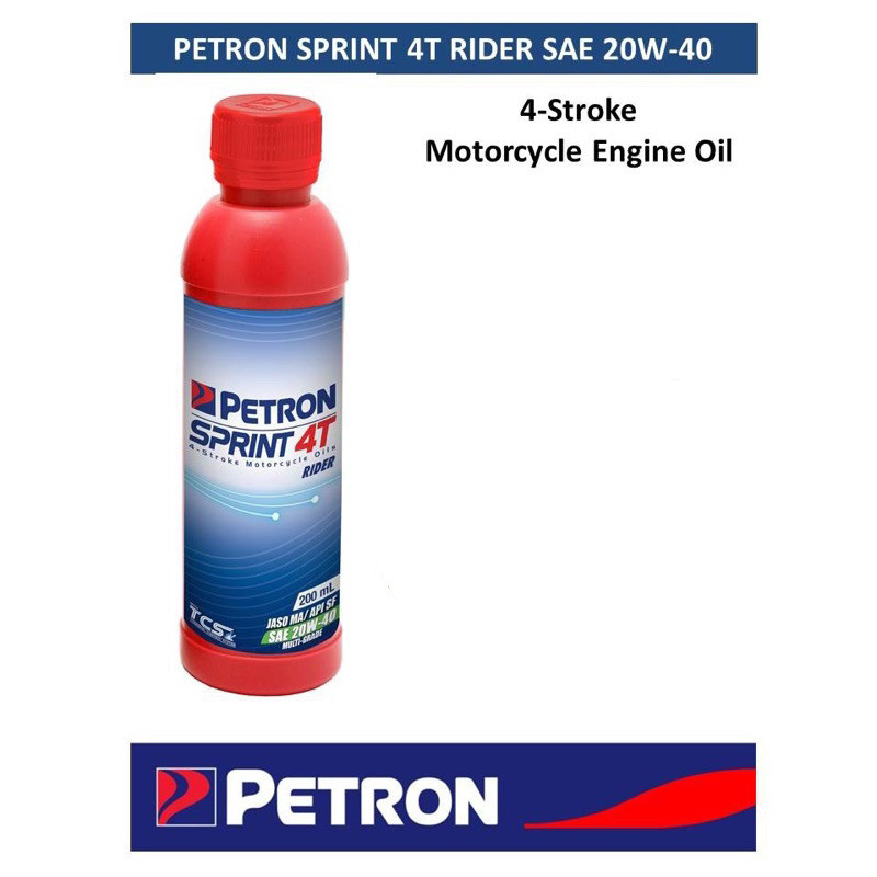 Petron Sprint 4T RIDER SAE 20W-40 200ML Motorcycle Oil. | Lazada PH