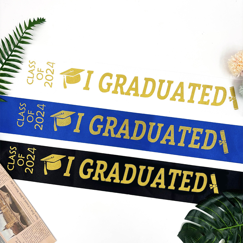 Sash Graduation Party Accessories Etiquette Belts Decor Supplies ...
