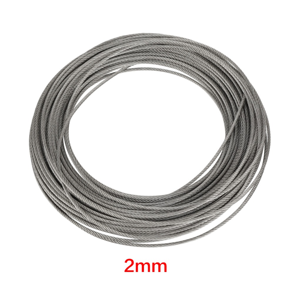 Hardware Accessories 304 Stainless Steel Cable Wire Rope 2mm 7x7 ...