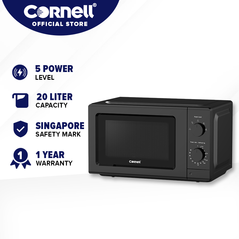 Cornell 20L Microwave Oven in Black or White CMOS202BK Powered by SmartWave | Lazada Singapore