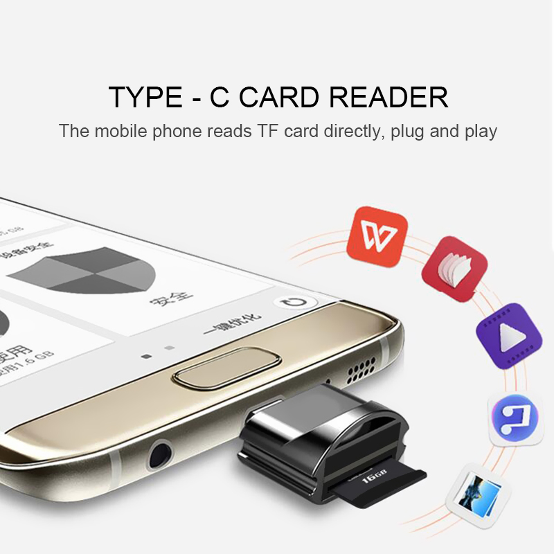 USB 3.1 High Speed Card Reader Micro-USB/Type-C Memory Card Reader TF ...
