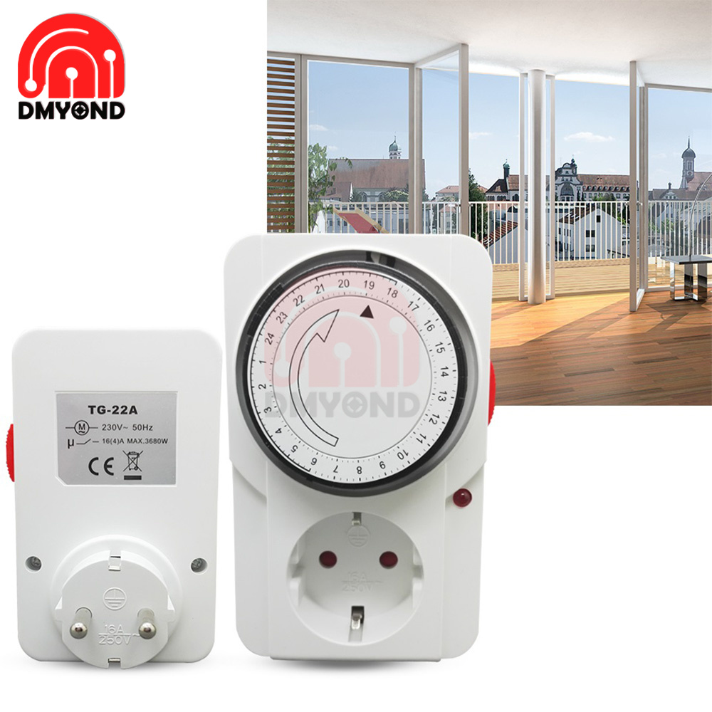 24 Hour Cyclic Timer Switch Kitchen Timer Outlet Loop Universal Timing ...