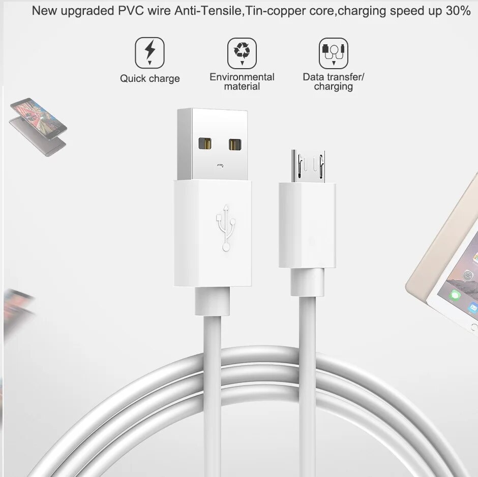 Micro USB Wall Charger Adapter For Samsung Galaxy A6 Plus J3 J4 J6 J7 ...