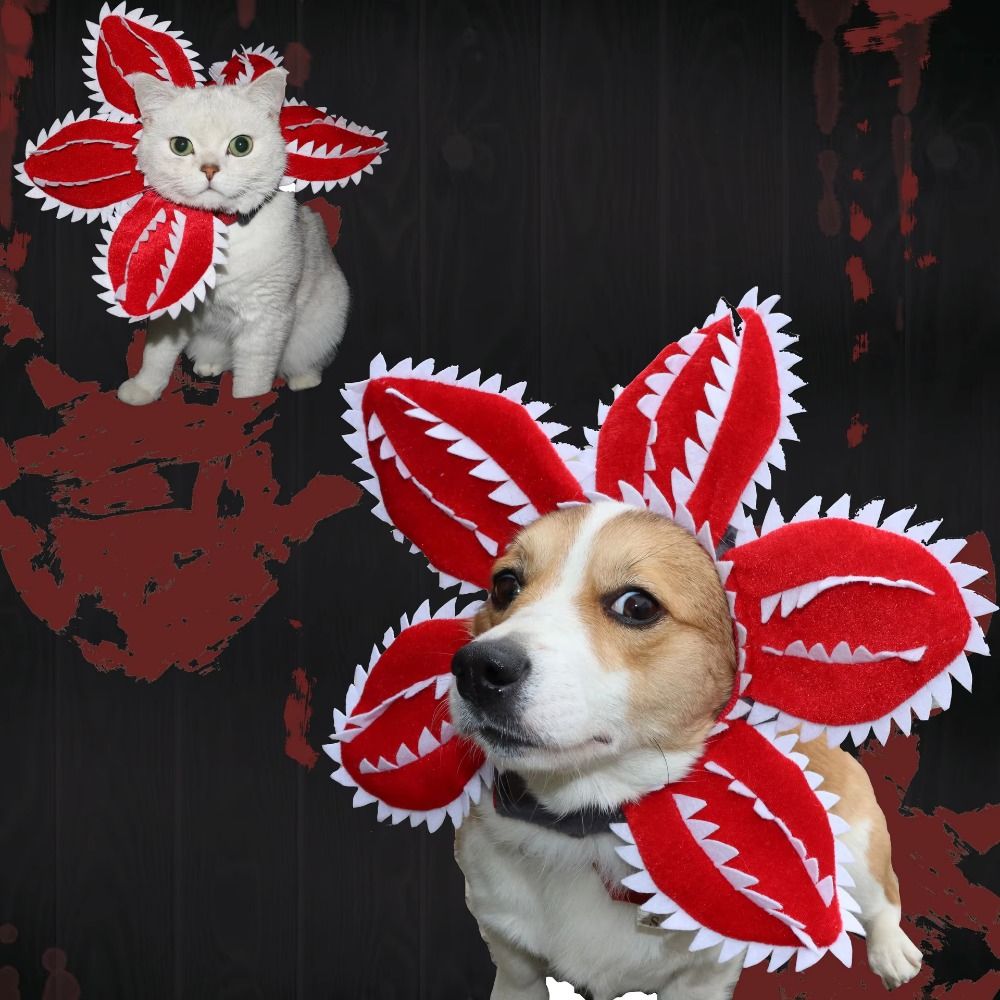 Pet Costume Adjustable Pet Cannibal Flower Hat Stranger Things ...