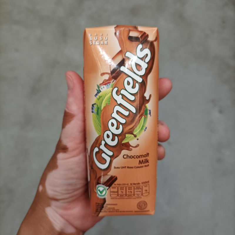 Susu uht Greenfields 250ml greenfield Chocolate / coklat / Strawberry ...