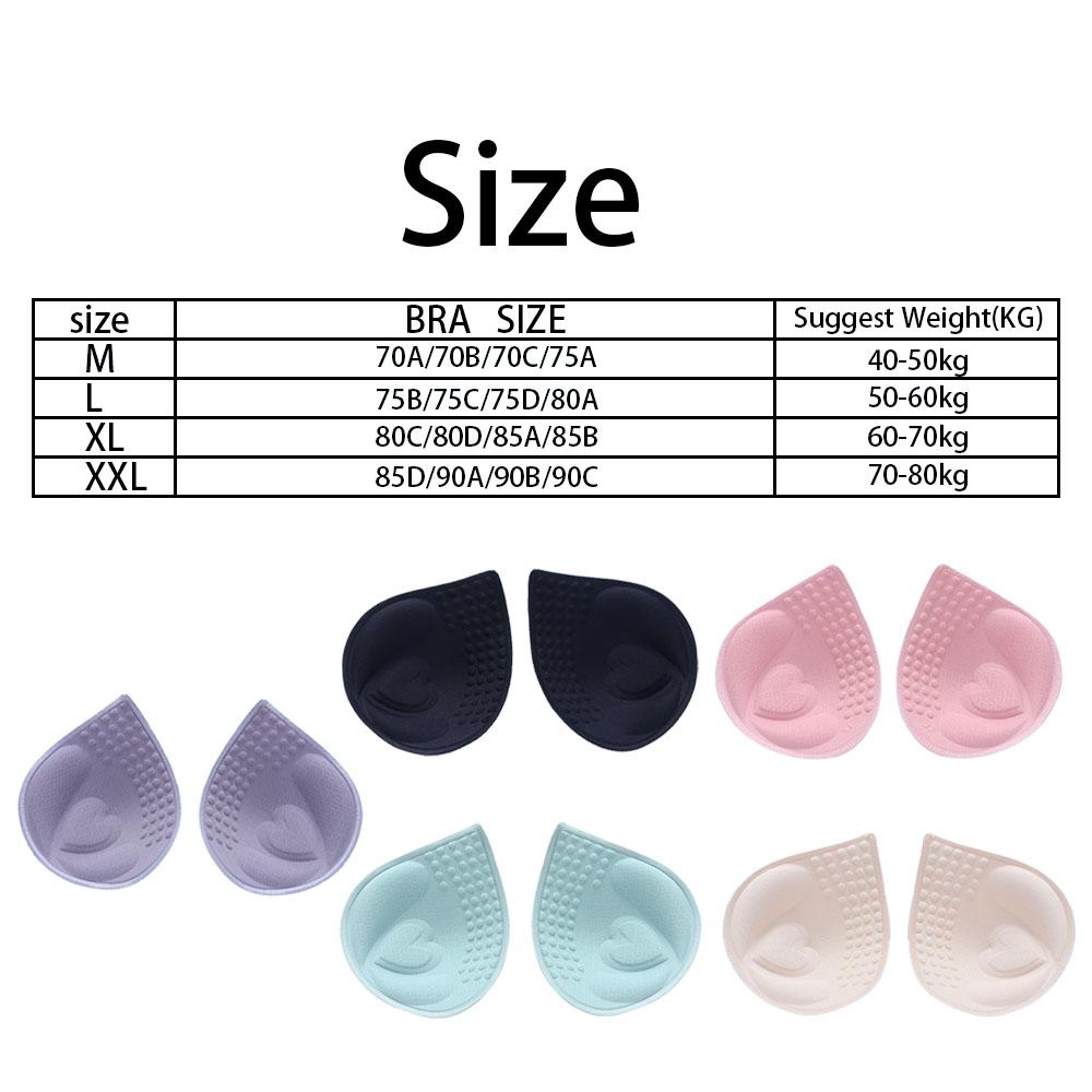 【Popular】Soft Lingerie Push Up Water Drop Shape Breast Bra Inserts ...