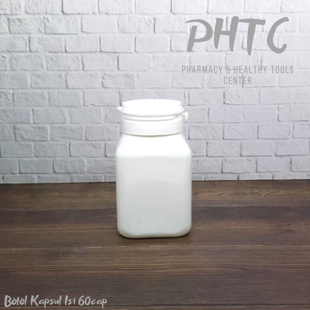 BOTOL PLASTIK isi 60 kapsul - Botol Kapsul | Lazada Indonesia