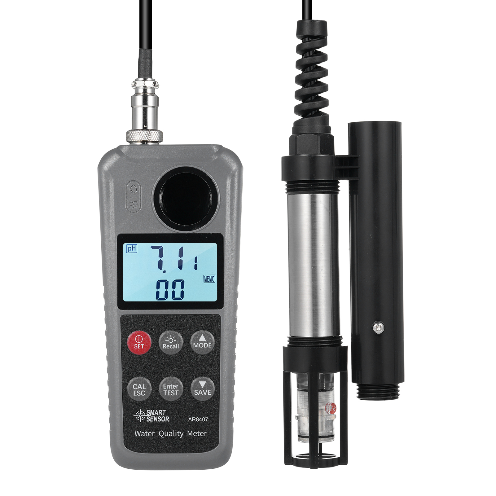 Lepmerk 6-in-1 Digital Dissolved Oxygen Tester Water Quality Detector ...