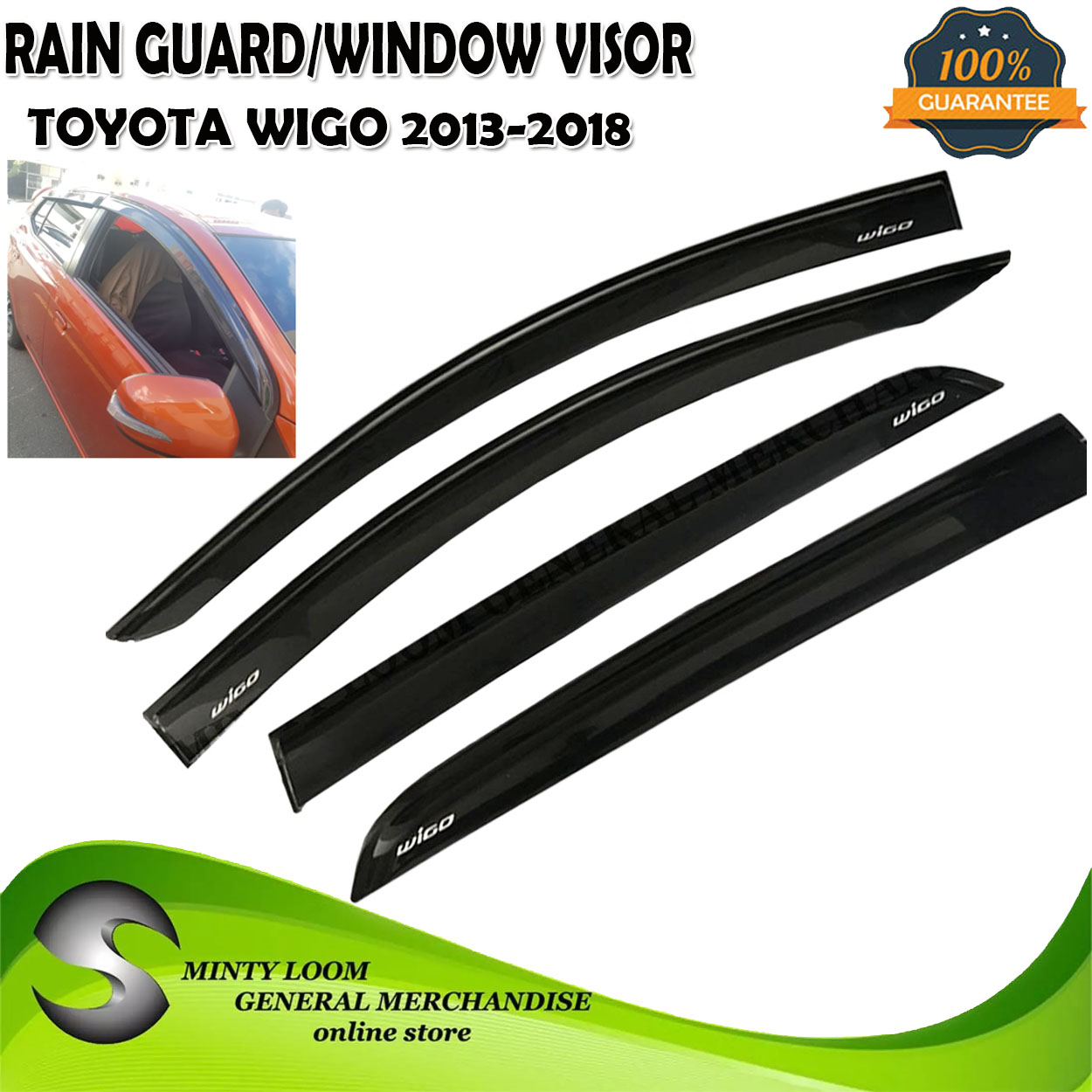 Toyota Wigo Rain Guard/Window Visor | Lazada PH